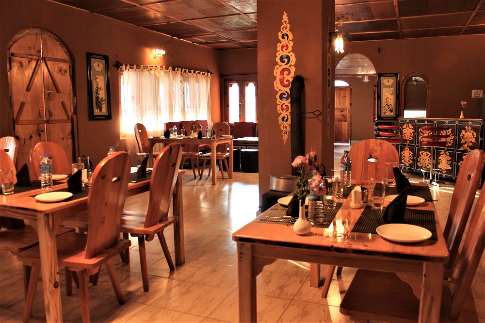 Yewong Eco Lodge Restaurant, Paro Bhutan